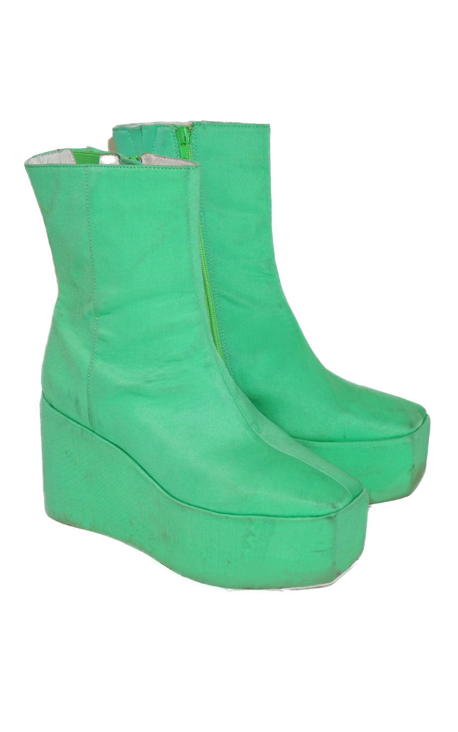 JEFFREY CAMPBELL Neon Green Wedge Boots – resellum